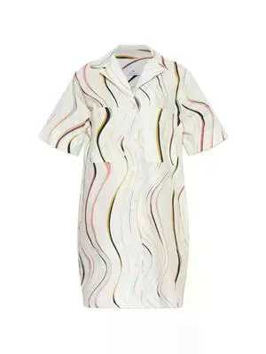 Paul Smith Wavy-stripe Mini Shirt Dress