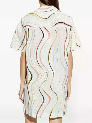 Paul Smith Wavy-stripe Mini Shirt Dress