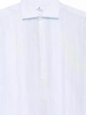 FINAMORE 1925 Spread-collar Shirt - Blue