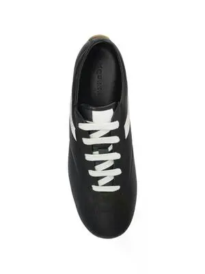 Alexander McQueen Boxe Leather Sneakers - Black