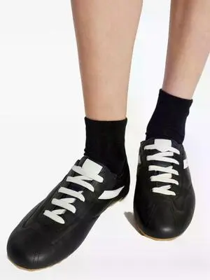 Alexander McQueen Boxe Leather Sneakers - Black