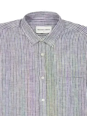 Frescobol Carioca Telles Striped Linen Shirt - Blue