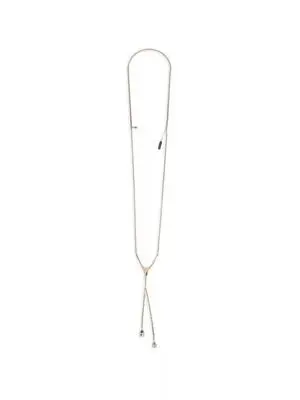 Alexander McQueen Y-motif Crystal-pendant Layered Necklace - Gold