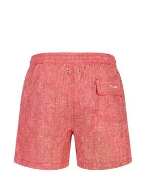 Kiton Drawstring Swim Shorts - Red