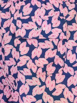 Kiton Geometric-print Drawstring Swim Shorts