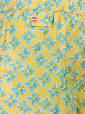 Kiton Floral-print Swim Shorts