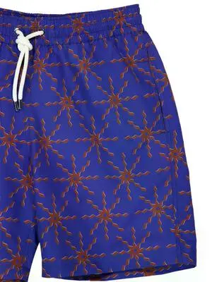 Frescobol Carioca Santos Board O Sol Swim Shorts - Blue
