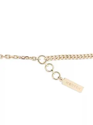 Alexander McQueen Wishbone Plaque Chain Bracelet