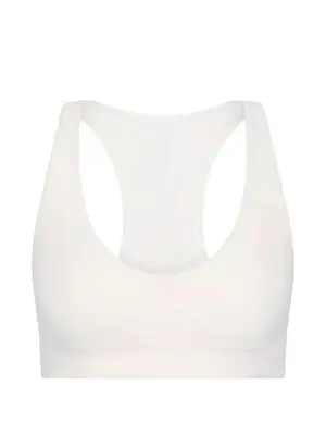 White Racerback Bra Sports Bras