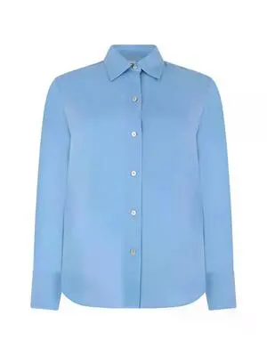 Vince Long-sleeve Button-up Shirt - Blue