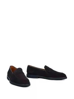 DOUCAL'S Suede Penny Loafers