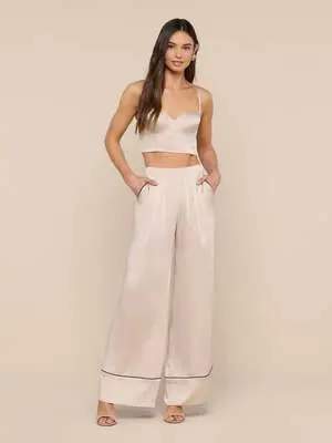 L'Agence Nysa Bustier Top - Champagne