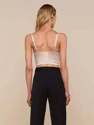 L'Agence Nysa Bustier Top - Champagne