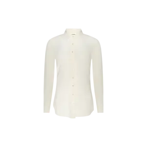 L'Agence Babette Silk Blouse Top - Ecru