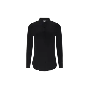 L'Agence Babette Silk Blouse Top - Black
