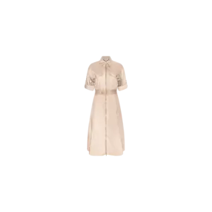 L'Agence Callen Shirt Dress - Biscuit
