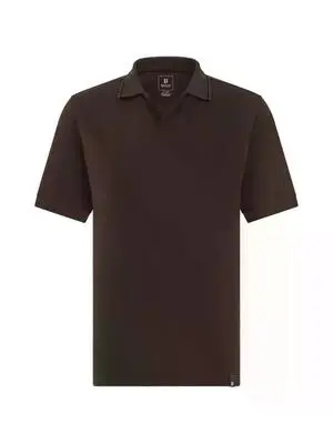 Boggi Milano Open-collar T-shirt - Brown
