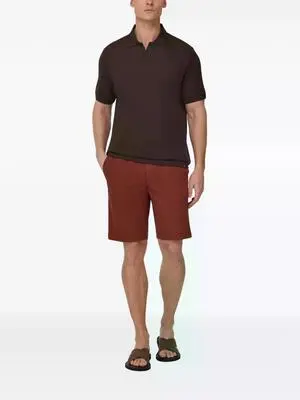 Boggi Milano Open-collar T-shirt - Brown