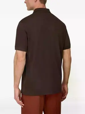 Boggi Milano Open-collar T-shirt - Brown