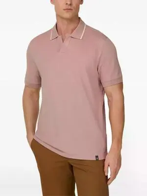 Boggi Milano Open-collar T-shirt - Pink