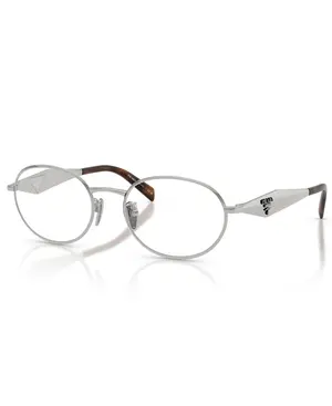 Prada Prada Oval Eyeglasses Silver