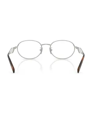 Prada Oval Eyeglasses - Silver