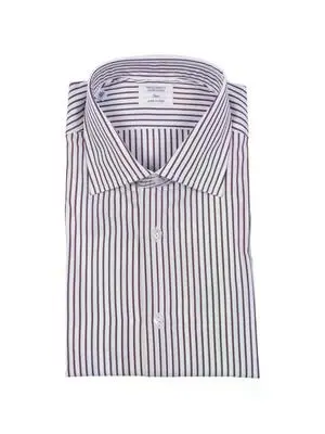 MAZZARELLI Striped-pattern Slim-fit Shirt