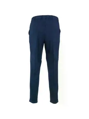 Antonelli Firenze Elasticated-waistband Turn-up Trousers - Blue