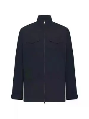 Herno High-neck Multi-pocket Jacket - Blue