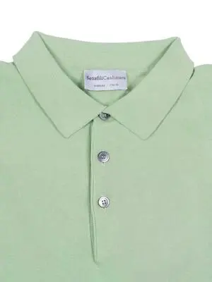 SETTEFILI CASHMERE Buttoned Polo Shirt - Green