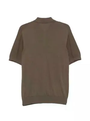 Corneliani Textured-knit Polo Shirt