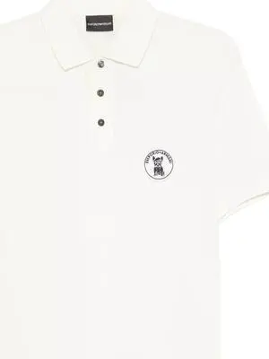Emporio Armani Logo-patch Piqué Polo Shirt