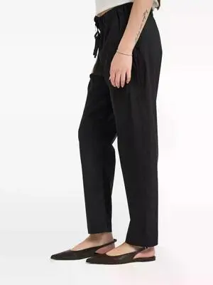 SEMICOUTURE Drawstring-waistband Trousers - Black