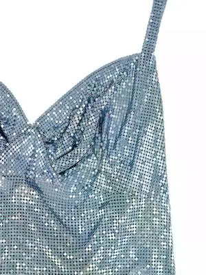 Rabanne Chainmail Gathered Maxi Dress