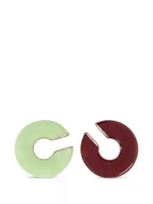Rabanne Crystal-embellished Studded Earcuffs - Silver