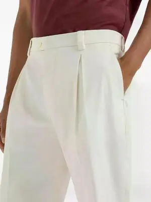 Brunello Cucinelli Garment-dyed Pima Cotton Trousers