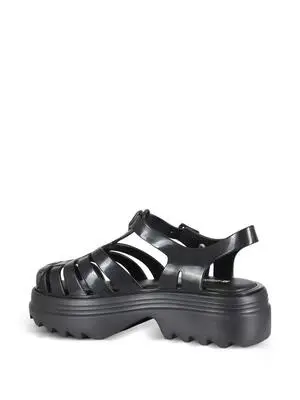 Melissa Buckle-detail Platform Sandals - Black
