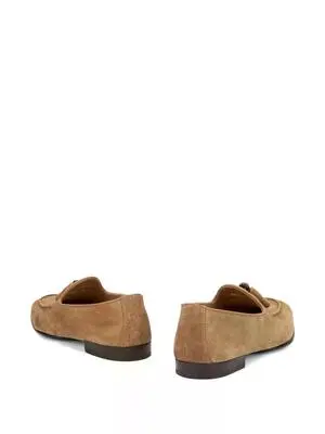 DOUCAL'S Tassel-detail Suede Loafers - Neutrals
