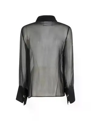 Erika Cavallini Sheer Pussy-bow Blouse