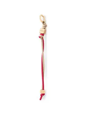 MAISON DE SABRE Leather Wristlet Charm - Neutrals