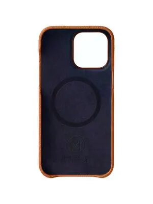 MAISON DE SABRE Leather Iphone 15 Pro Case - Brown