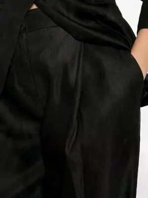 Elisabetta Franchi Pleated Trousers - Black