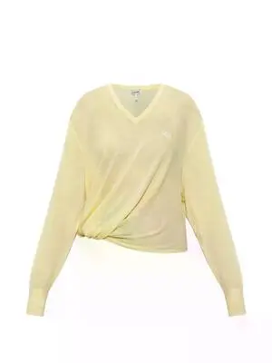 Loewe V-neck Wool Sweater - Yellow