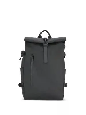 Rains Roll-top Backpack - Black