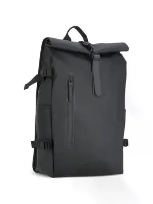 Rains Roll-top Backpack - Black
