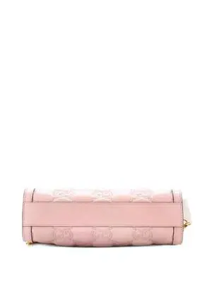Gucci Gg Matelassé Leather Small Shoulder Bag - Pink