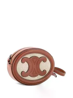 Celine Triomphe Oval Crossbody Bag - Brown