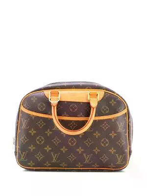 LOUIS VUITTON Trouville Handbag Monogram Canvas Satchel - Brown