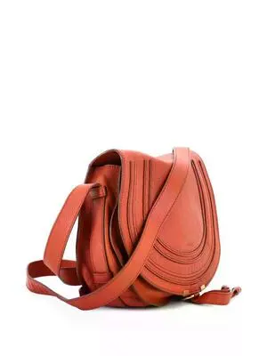 Chloé Marcie Saddle Bag Leather Medium - Brown