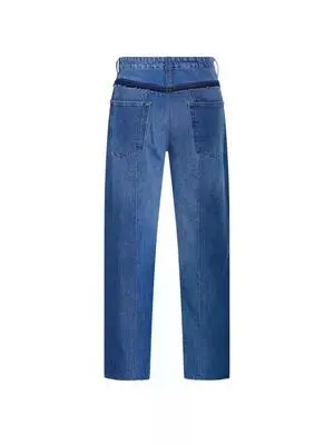 LITKOVSKA High-rise Straight-leg Denim Jeans - Blue